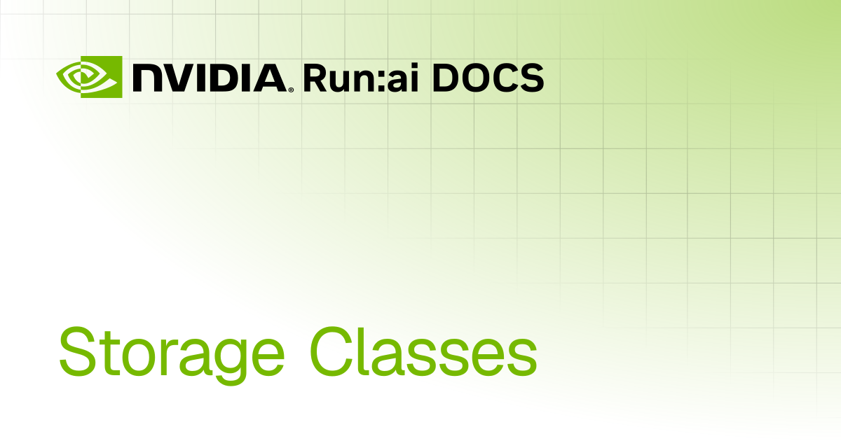 Storage Classes | REST API v2.19 | Run:ai Documentation