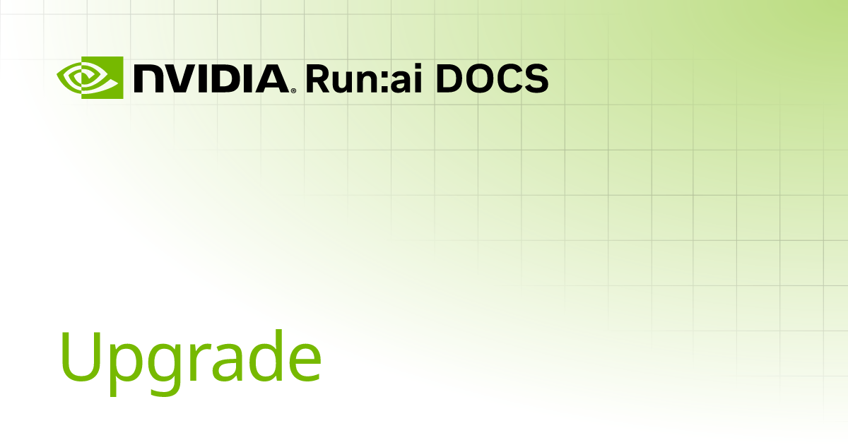 Upgrade | Multi-tenant v2.22 | Run:ai Documentation