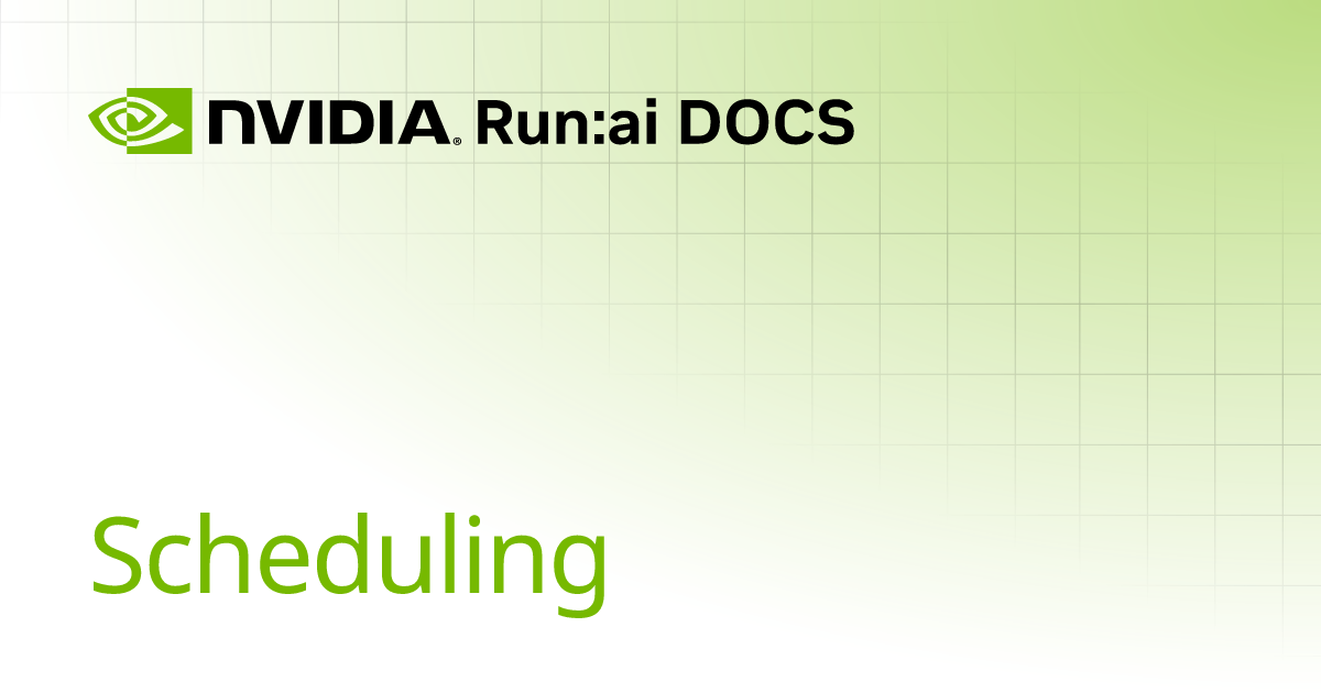 Scheduling | Run:ai Documentation